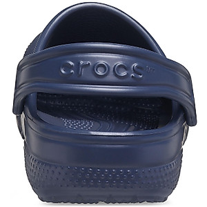 Crocs Unisex-Child Classic Clogs, Navy/Navy, 4 Big Kid