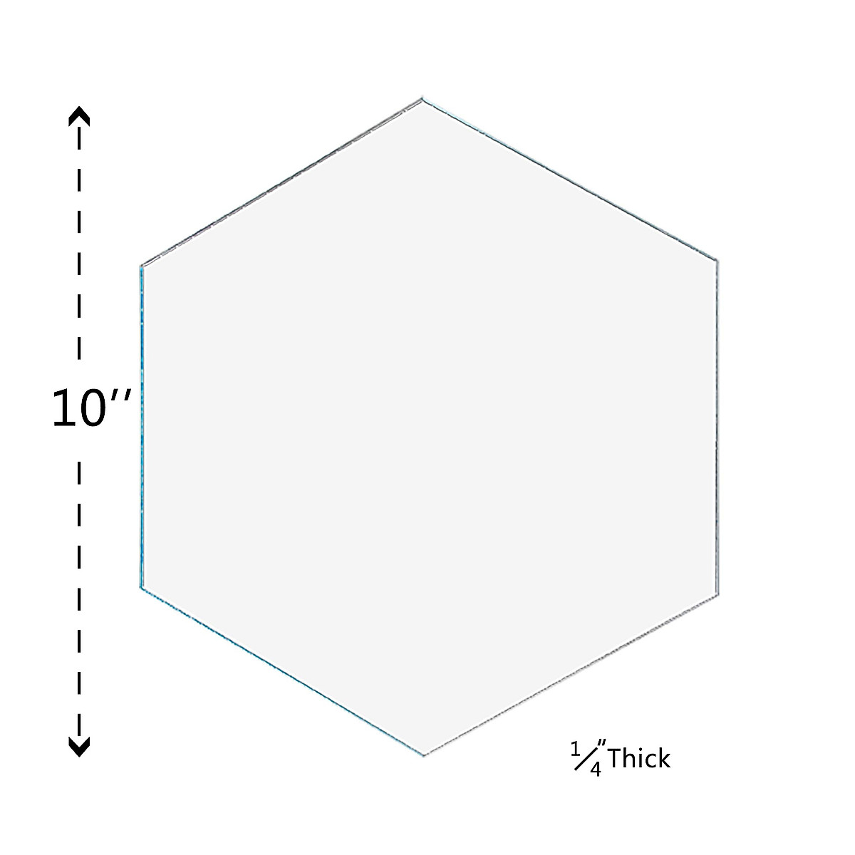 Marketing Holders 10” Hexagon DIY Table 6 Sided Wedding 1/4" Thick, .220 or .236 6MM Birthday Parties Place Card Holders Clear Acrylic Sign Cake Topper Guestbook Alternative Seating Chart Display