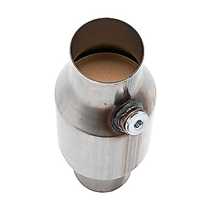 BONILORA EPA 2.5" Inlet/Outlet Universal Catalytic Converter Stainless Steel & O2 Port