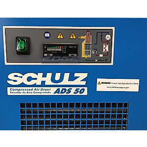 SCHULZ REFRIGERATED AIR DRYER FOR AIR COMPRESSOR, COMPRESSED AIR SYSTEMS, 50 CFM, GOOD FOR 10HP & 15HP COMPRESSORS (STAND ALONE DRYER)