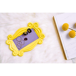 Ukonic Friends TV Show Ceramic Trinket Tray | Authentic Replica Of Monica Geller's Picture Frame Peephole | Decor Accent And Storage Dish For Jewelry, Accessories, Keys, Small Valuables | 4 x 6 Inches