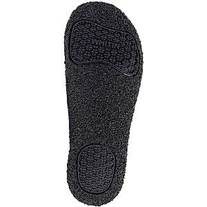 WHITIN Yoga Socks Slippers for Women Men Size 9 Gym Barefoot Minimalist Pilates Pregnant with Grips Grippers Sticky Bottom Barre Mesh Water Pool Beach Tennis Black