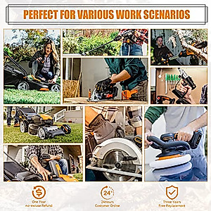 VANON 2Pack 6.0Ah Worx WA3520 20V Replacement Lithium Battery for Worx Battery 20Volt WA3520, WA3525 WG151s, WG155s, WG251s, WG255s, WG540s, WG545s, WG890, WG891