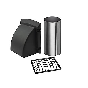 Everbilt BPMH4BLKHD6 Wide Mouth Dryer Vent Hood (Black)