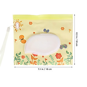 Healifty 4pcs Wet Wipe Pouch Dispenser Reusable Refillable Baby Wipes Bag Handy Travel Wipes Holder Case Diaper Bag