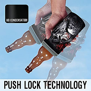 SANDJEST Skull Couple Tumbler I Choose You 4 in 1 16oz Tumbler Can Cooler Coozie Skinny Stainless Steel Tumbler Gift for Wife Husband Boyfriend Girlfriend Tattoo Lovers Christmas Birthday Valentine