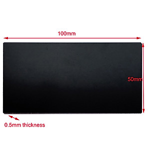 Ebamaz Anodized Aluminium Laser Engraved Mount Metal Plate Etching Sheets 100X50mm Round Corner with Adhesive­ (1 Color 1PCS, Blank, 4PCS)