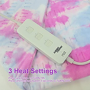 GOQOTOMO Heating Pad Fast-Heating Technology for Back/Waist/Abdomen/Sh-oulder/Neck Pain and Cramps Relief - Moist and Dry Heat Therapy with Auto-Off Hot Heated Pad by-Colorful