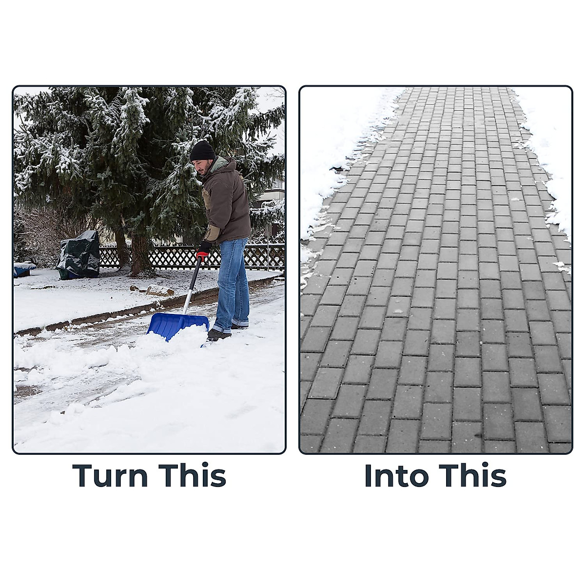 EconoHome Snow Melting Mat, Large Heated Ice Melter for Pavers, Concrete, Walkways, Driveways, Sidewalk & Outdoor Steps, Auto Thermal Heating Elements, Optional Over Current Protection & GFCI