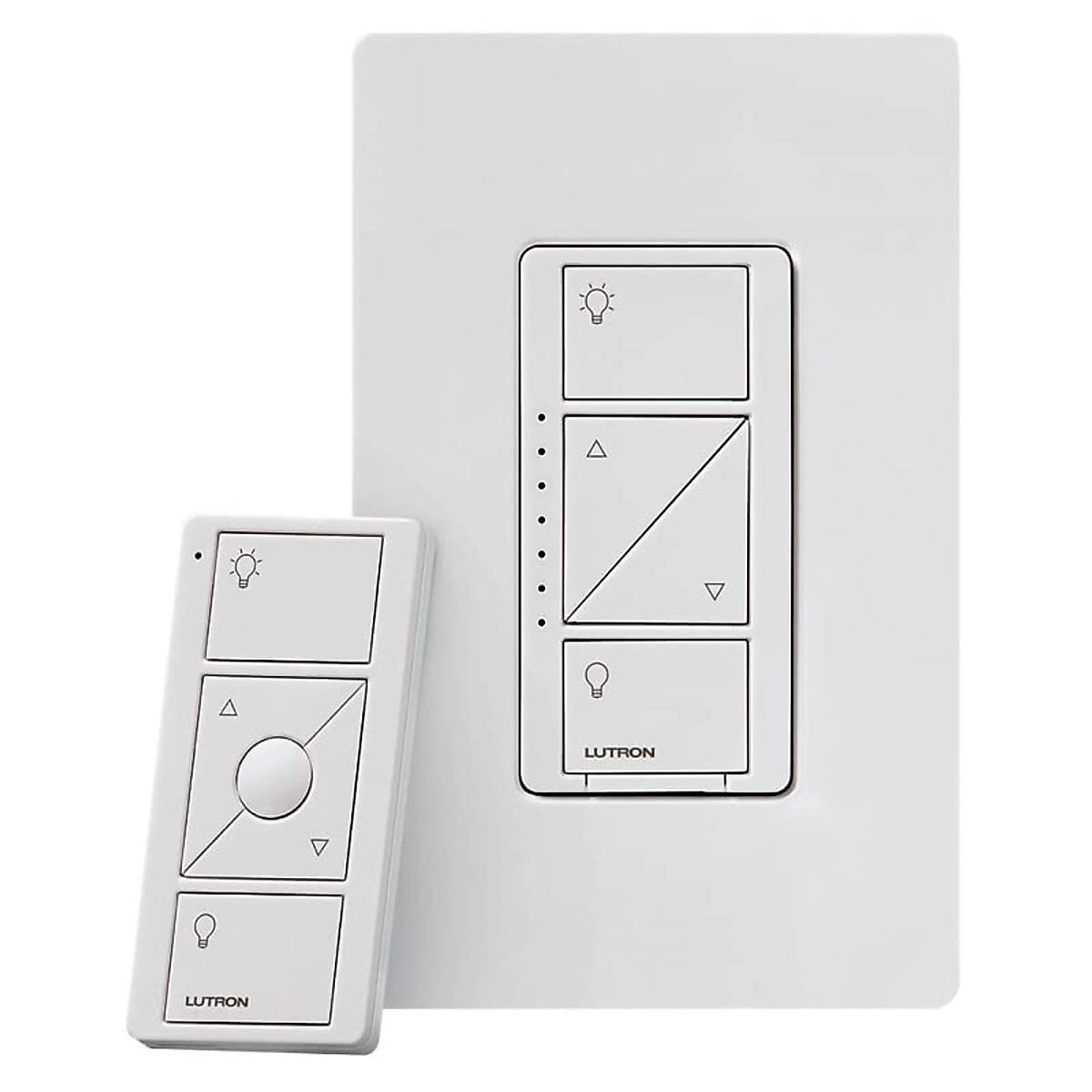 Lutron Caseta Wireless 150-Watt Double Pole 3-Way Wireless White Indoor Touch Dimmer Model # P-PKG1W-WH-R