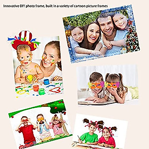 Pssopp Kids Camera, Rounded Design USB Charging Kids Camera Kids Selfie Camera Compact for Child Little Hands a One Click Intelligent Autofocus Camera