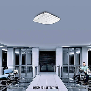 TP-Link EAP225 Point d'Accès Wi-Fi Double Bande AC 1350Mbps PoE Gigabit - Plafonnier (300Mbps en 2.4GHz + 867Mbps en 5GHz, 1 port Gigabit, Support PoE)