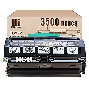 HiServicer 1 Pack E260A11A Black Toner Remanufactured Replacement for Lexmark E260A11A Toner Cartridge E260dn Toner Work with E260, E260D, E260DN, E360, E360D, E360DN, E460, E460DN ( High Yield )