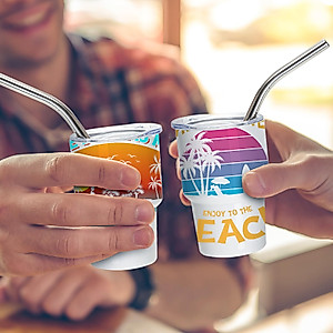 PYD Life 12 Pack 3 OZ Sublimation Shot Glasses Tumblers Blanks Bulk White Mini Wine Tumbler Stainless Steel Tumblers Cups with Lid and Straw for Sublimation Oven Printing