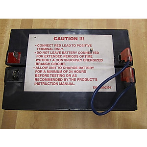 Lithonia Lighting ELB 0612A Emergency Replacement Battery, 6 Volt, Black, 3.70x5.95x2.00