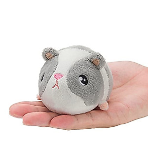 14inch Guinea Pig Stuffed Animals, Mama Hamster Plushie Pillow with 3 Cute Babies Guinea Pig Mouse Plush Toys, Birthday Christmas Surprise Gifts for Kids Girls Boys