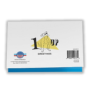 1Up Greetings Happy Birthday Card for a Friend | Friendship Like Ours is Magic | Stars Moon | Single Card and Envelope