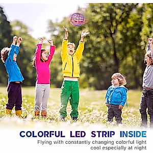 SVJJ Flying Orb Ball Toy, Flying Toy Boomerang Fly Spinners for Kids Adults Indoor Outdoor Flying Ball Toy, Globe 360°Rotating Hand Controlled Flying Orb Ball Toys Magic Toy (Purple)