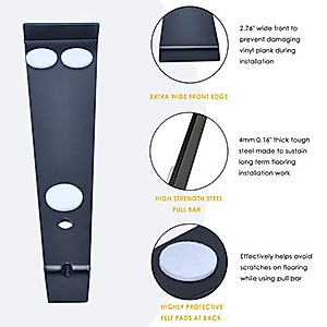 Heavy Duty Pull bar for Vinyl Plank Flooring and Laminate Wood Flooring Installation Tool,12.2 inch Long