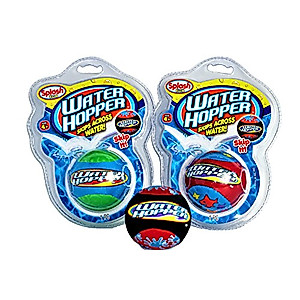 JA-RU Water Hopper Ball Toy Pack (3 Pack Assorted) Bouncing Water Skip Ball. Water Balls for Pool and for Beach Game. Squishy Skipper Water Bouncy Balls for Kids and Adults. Plus Sticker 880-3s