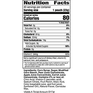 Mott's Fruit Flavored Snacks, Apple Orchard, Gluten Free, 40 ct
