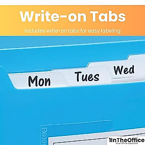 1InTheOffice Index Card Holder 4x6 , Index Card Case, Assorted Colors (4 Pack)