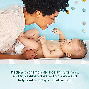 Amazon Brand - Mama Bear Gentle Fragrance-Free Baby Wipes, Hypoallergenic, 800 Count, 100 Count (Pack of 8)