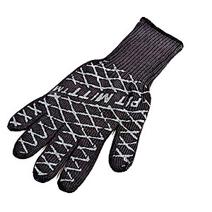 Charcoal Companion Ultimate Barbecue Pit Mitt Glove - For Grill or Oven - Measures 13" Long - CC5102.