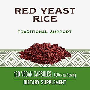 Nature's Way Premium Quality Red Yeast Rice 600 mg, 120 Vcaps