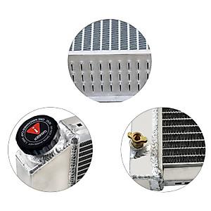 OzCoolingParts 3 Row Core Aluminum CU162 Radiator + 2 x 12" Fan w/Louver Shroud Kit for 1970-1987 71 72 73 74 75 76 77 78 Chevy/GMC C/K/G-Series C10 C20 C25 C30 C3500 K10 K20 Nova Camaro Blazer