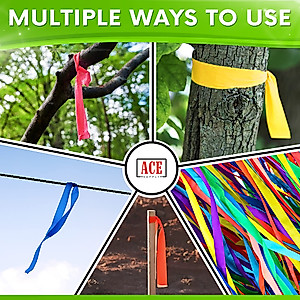 ACE Supply Orange Flagging Tape Survey Tape - Non-Adhesive 12 Pack - 1.5" Width, 150' Length, 2 Mil - Tree Tape for Branches, Surveyors Tape, Flag Tape