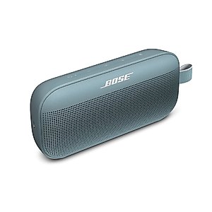 Bose SoundLink Flex Portable Bluetooth Waterproof Dustproof Speaker - Stone Blue (Renewed)