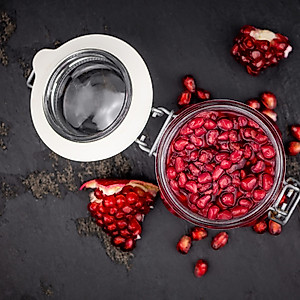 ASTER 8 Pcs Replacement Silicone Jar Gaskets, Airtight Silicone Jar Rubbers Seals Rings for Mason Canning Jars Mouth Canning, 3.75 Inch (White)