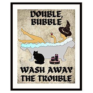 Roxbury Row Witchy Bathroom Decor | Fairycore Room Decor | Halloween Bathroom Decor | Fairy Room Decor Aesthetic, Witch Gifts for Women, Witch Decor, Halloween Decorations Indoor (8x10 Unframed)