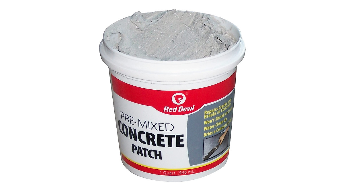 Red Devil Pre-Mixed Concrete Patch - Easy Repairs for Indoor & Outdoor