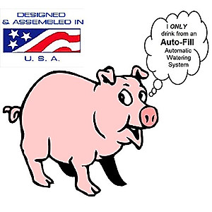 Auto-Fill Automatic Large Animal Nipple Waterer Bucket for Horses, Pigs, Hogs, Goats, Cows and More