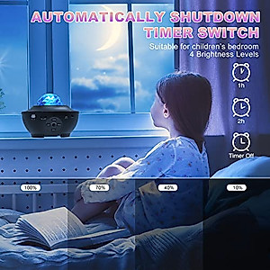 Aureday Star Projector, Galaxy Night Light Projector for Bedroom with APP/Remote Control, Starry Light Projector with Bluetooth Speaker for Baby Kids Adults Gaming Room/Decoration/Birthday/Party