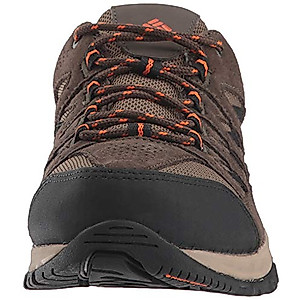 Columbia Mens Crestwood Hiking Shoe Breathable, High-Traction Grip, Camo Brown, Heatwave, 10 US