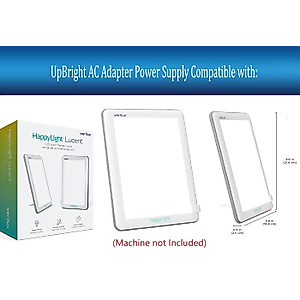 UpBright 19.2V Barrel Tip AC/DC Adapter Compatible with Verilux HappyLight VT22 VT22WW3 VT22AC Lucent LED Bright Happy Light Therapy Lamp 19.2VDC 650mA DC19.2V 0.65A Power Supply Battery Charger PSU