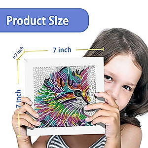 FURDOHAI 5d Diamond Art for Kids Suitable for Ages 6-12 Diamond Art and Crafts Creative Gift (cat)