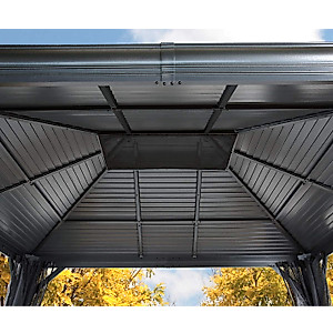 Sojag Outdoor 12' x 14' Mykonos Double Roof Hardtop Gazebo Outdoor Sun Shelter