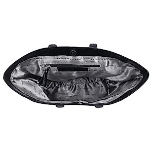 ANTONIO VALERIA Alexis Black Printed Leather Tote/Top Handle Shoulder Bag for Women