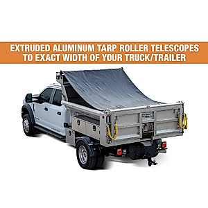 Buyers Products DTR7012 Aluminum Tarp System with Mesh Tarp, 7 x 12 Feet