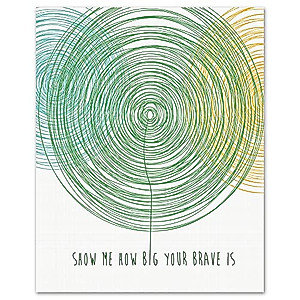 Sara Bareilles | Brave - song lyric wall art print inspirational music poster