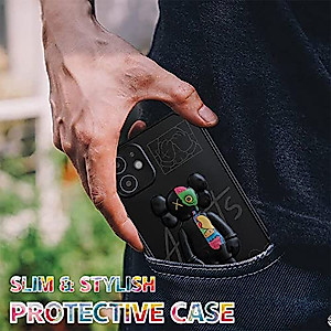 DOWINTIGER Cool iPhone 11 Case for Boys Men, Kawaii 3D Cartoon Street Fashion Shockproof Protection TPU and IMD Protective Designer Case for iPhone 11 - Black