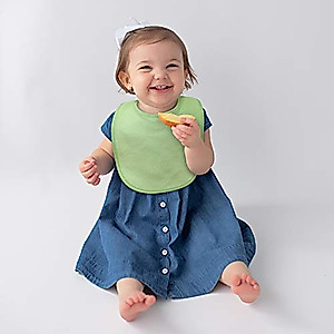 Neat Solutions Solid Colored Terry Feeder Bibs Girl, Multi, 16Count