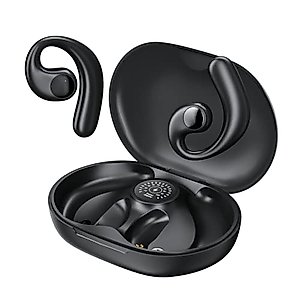 GPED Open Ear Headphone Wireless Air Bone Conduction Earbuds with Microphones, Bluetooth 5.3 Earbuds LED Power Display HiFi Stereo Sound Headphones for Sport, Workouts, Running