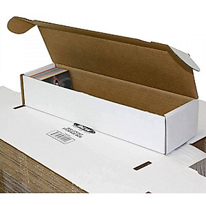 Baseball Card Storage Box, 10 Count - Store up to 8000 Trading Cards, with 40 Dividers