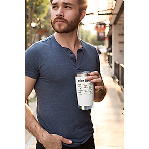 NewEleven Bird Watching Gifts, Gifts For Bird Lovers - Gift For Men Women - Funny Birding Gift For Birders, Birds Watchers, Birb Lovers, Men, Women, Friends - 20 Oz Tumbler