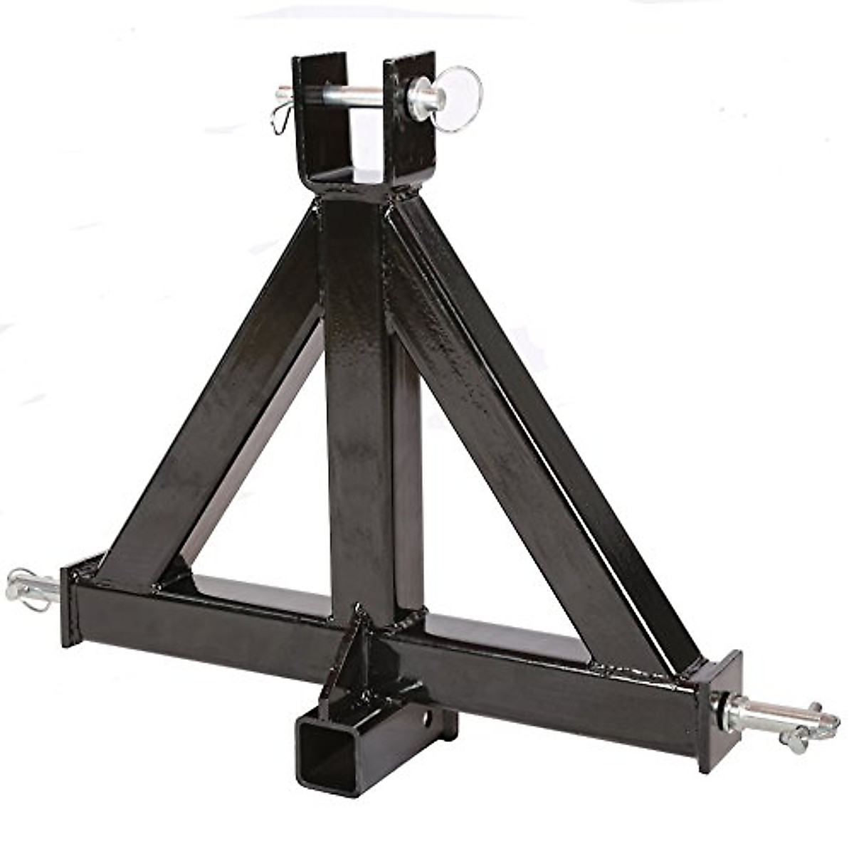 Heavy Duty 3 Point 2" Receiver Trailer Hitch Category 1Tractor Tow Drawbar Pull Stabilizer for BX Kubota John Deere LM25H WLM Tractor NorTrac Kioti Yanmar Cat